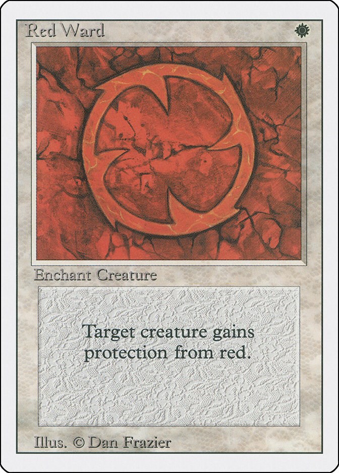 Red Ward - Revised Edition - Magic: The Gathering