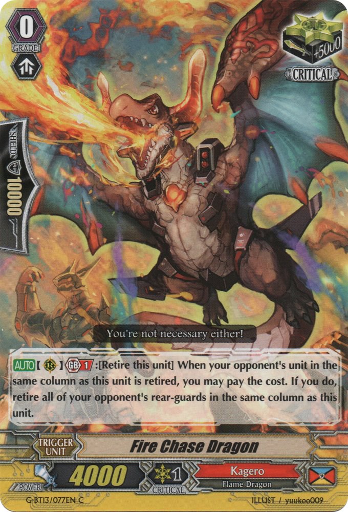 Fire Chase Dragon - Ultimate Stride - Cardfight Vanguard