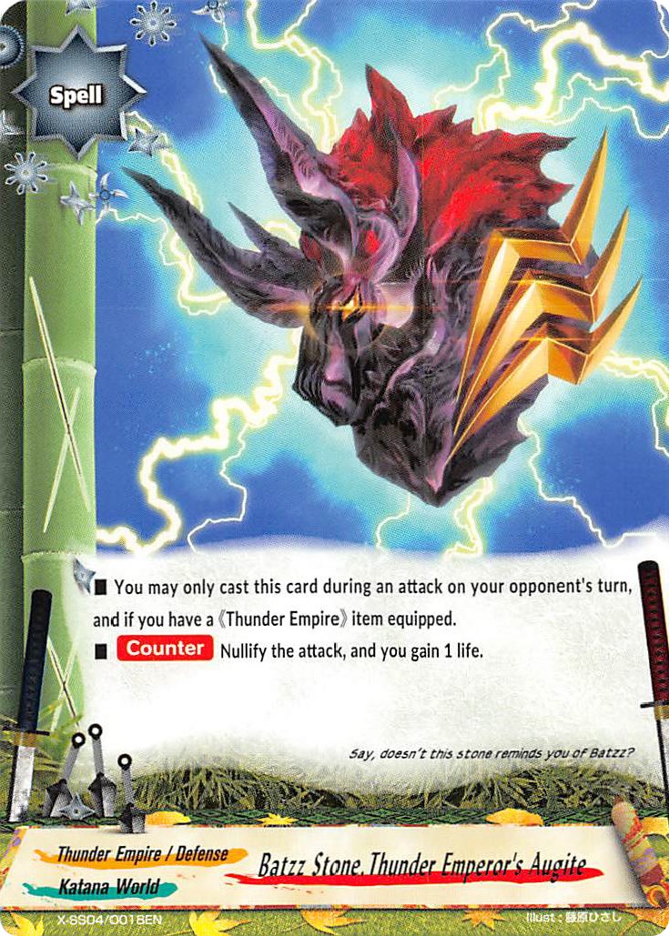 Batzz Stone, Thunder Emperor's Augite - X Duel Chest - Future Card ...