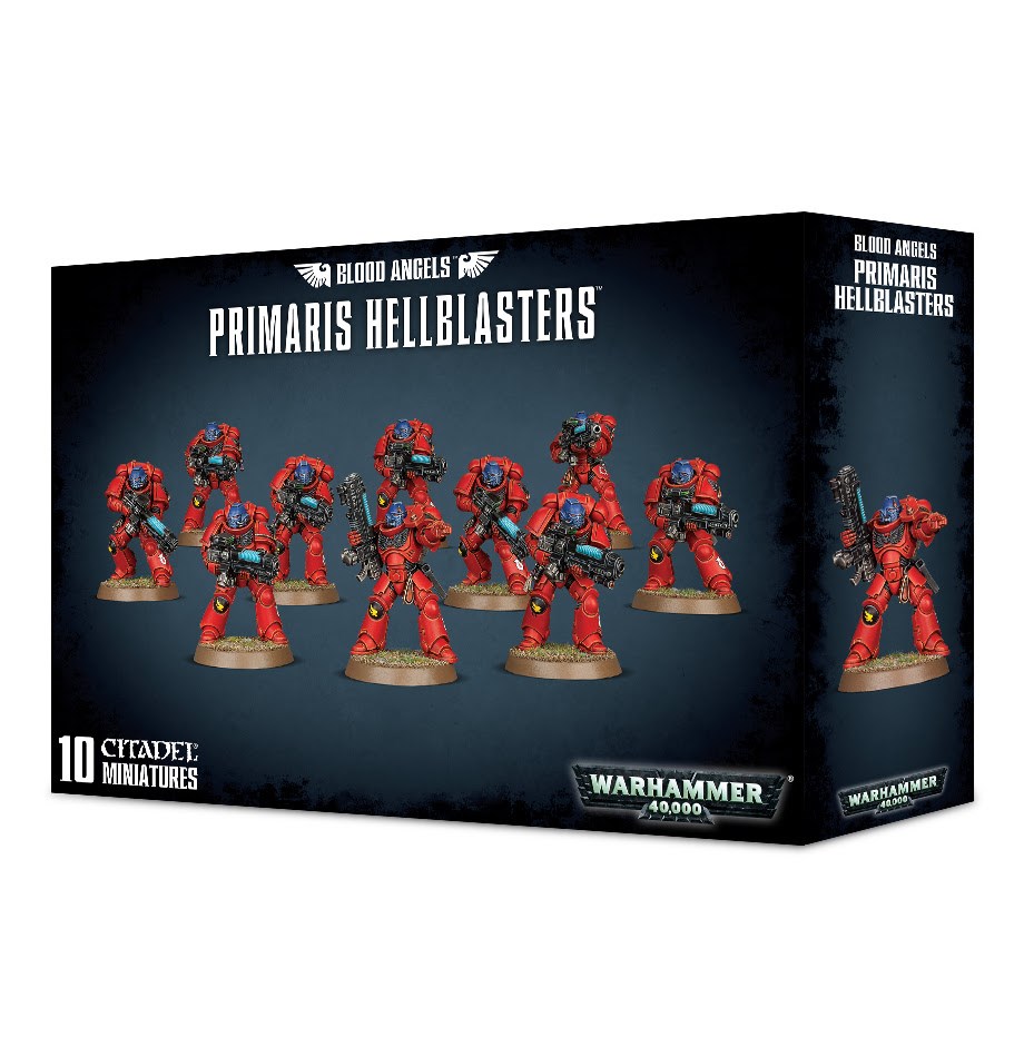 Warhammer: 40K - Blood Angels Primaris Hellblasters - Warhammer Plastic ...