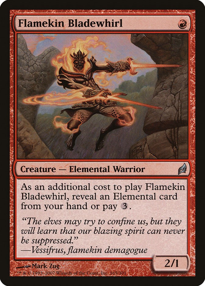 Flamekin Bladewhirl - Lorwyn - Magic: The Gathering