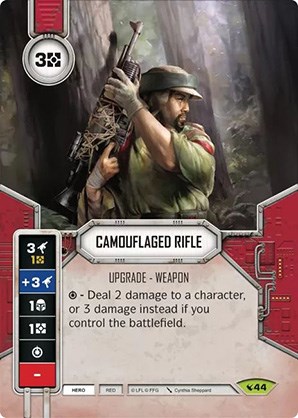 Camouflaged Rifle (Card Only) - Legacies - Star Wars: Destiny
