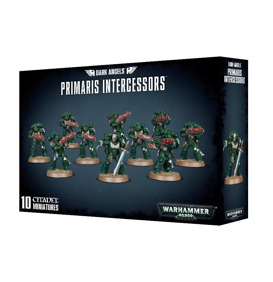 Warhammer 40K: Dark Angels - Primaris Intercessors - Warhammer Plastic ...