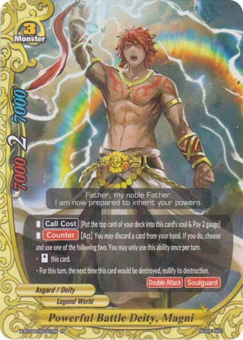 Powerful Battle Deity, Magni - Rainbow Striker - Future Card BuddyFight