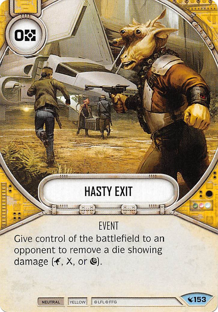 Hasty Exit - Legacies - Star Wars: Destiny