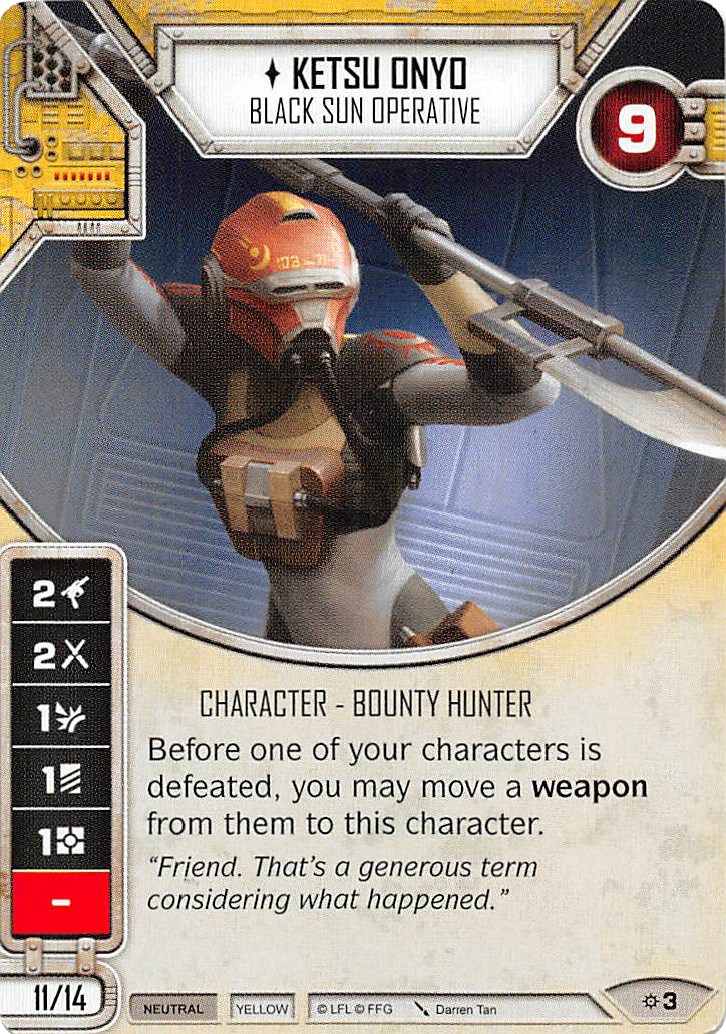 Ketsu Onyo - Black Sun Operative - Rivals - Star Wars: Destiny