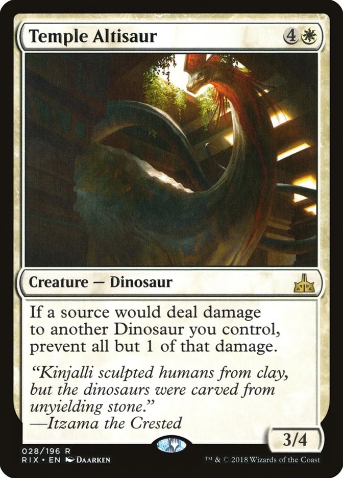 Temple Altisaur - Rivals of Ixalan - Magic: The Gathering