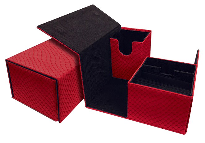 Elder Dragon Vault - Red - Legion Premium Supplies Deck Boxes - Deck Boxes