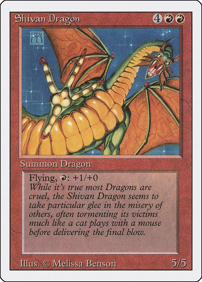 Shivan Dragon - Revised Edition - Magic: The Gathering