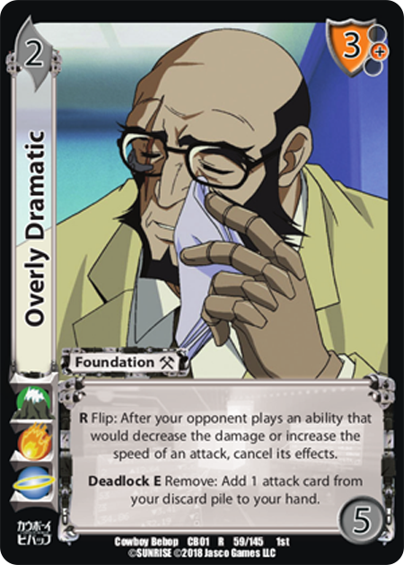 Overly Dramatic - Cowboy Bebop - UniVersus