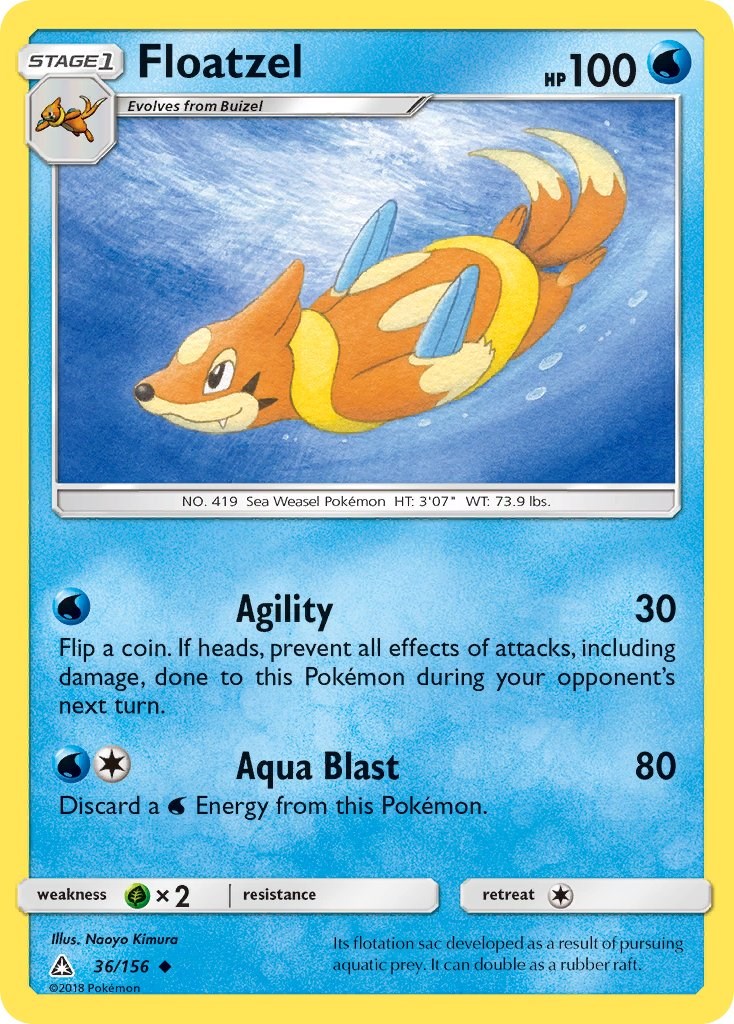 Floatzel - SM - Ultra Prism - Pokemon