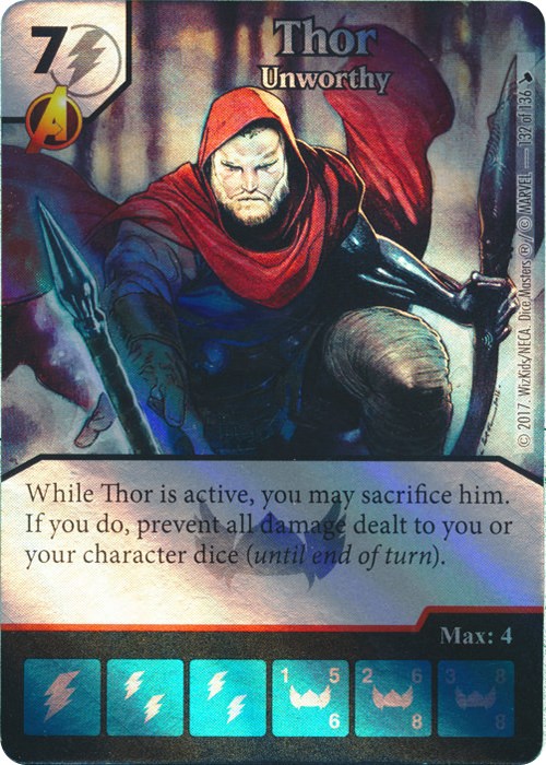 Thor - Unworthy - The Mighty Thor - Dice Masters