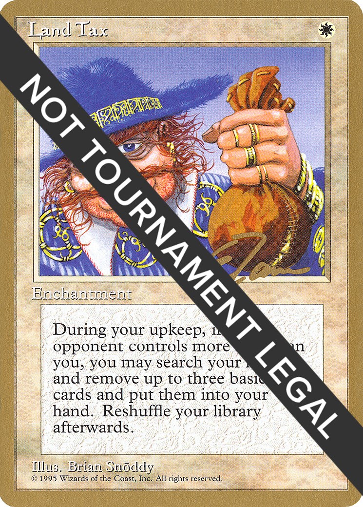 Land Tax - 1996 Eric Tam (4ED) - World Championship Decks - Magic: The ...