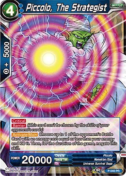 Piccolo, The Strategist - Promotion Cards - Dragon Ball Super: Masters