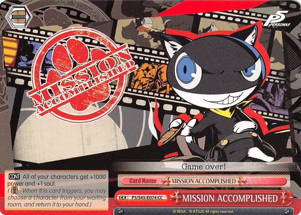 MISSION ACCOMPLISHED - Persona 5 - Weiss Schwarz