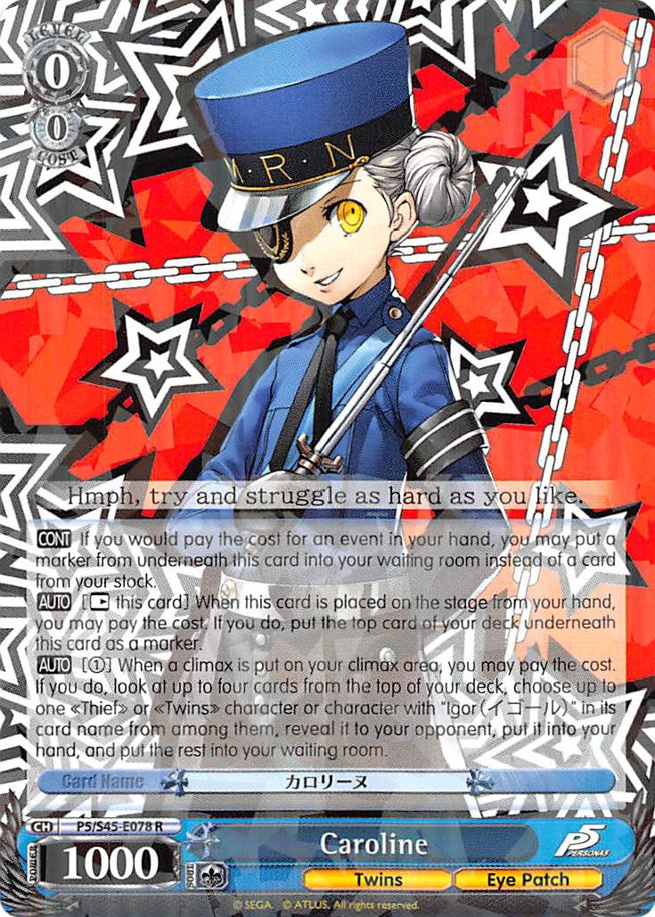 Caroline - Persona 5 - Weiss Schwarz