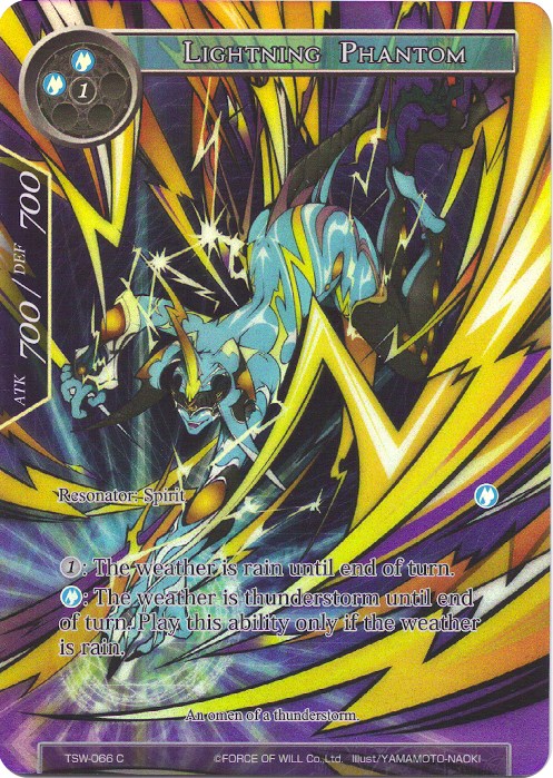 Lightning Phantom (Full Art) - The Time Spinning Witch - Force of Will