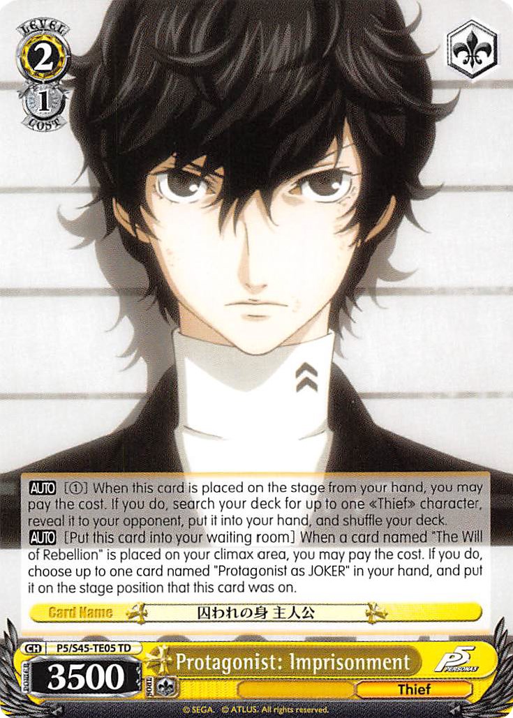Protagonist: Imprisonment - Persona 5 - Weiss Schwarz
