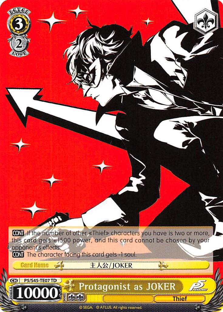 Protagonist as JOKER - Persona 5 - Weiss Schwarz