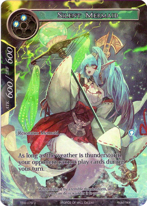 Silent Mermaid (Full Art) - The Time Spinning Witch - Force of Will