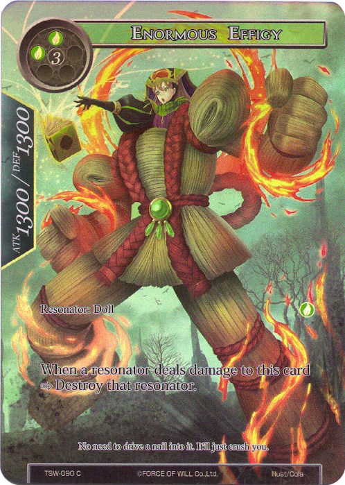 Enormous Effigy (Full Art) - The Time Spinning Witch - Force of Will