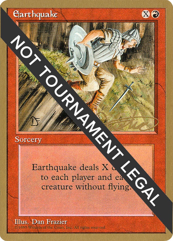 Earthquake - 1996 Mark Justice (4ED) - World Championship Decks - Magic ...