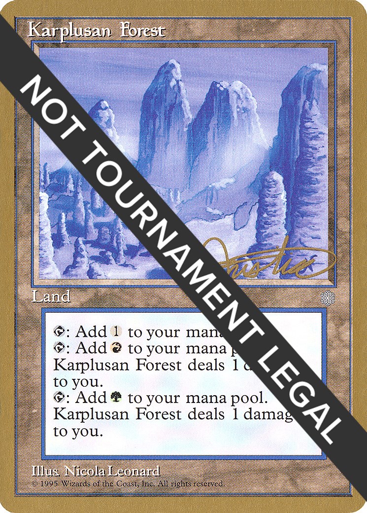 Karplusan Forest - 1996 Mark Justice (ICE) - World Championship Decks ...