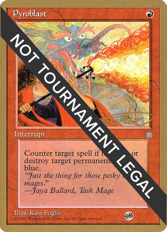 Pyroblast - 1996 Mark Justice (ICE) (SB) - World Championship Decks ...