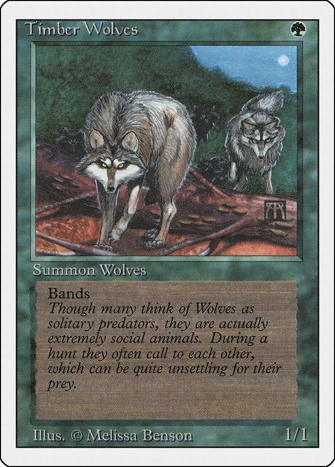 Timber Wolves - Revised Edition - Magic: The Gathering
