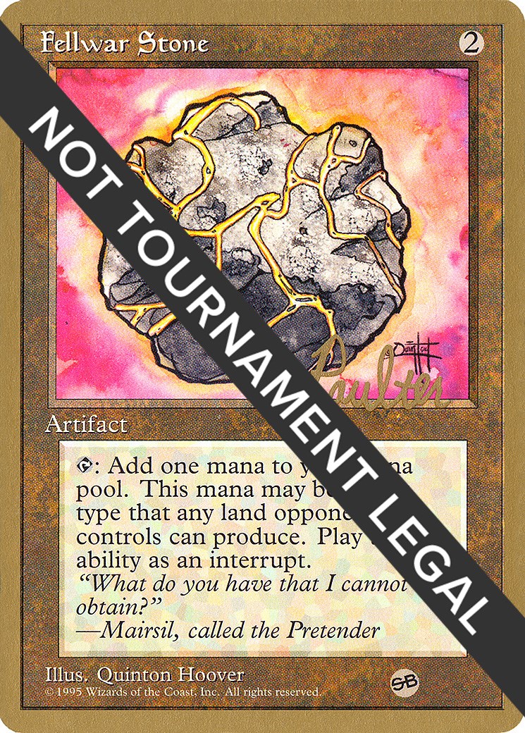 Fellwar Stone - 1996 Preston Poulter (4ED) (SB) - World Championship ...