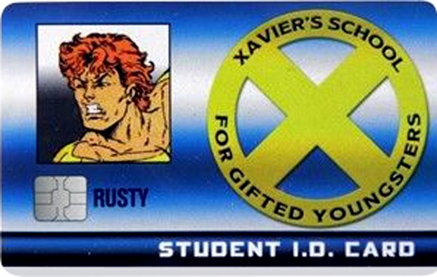 Rusty Student ID Card - X-Men Xavier's School - Heroclix