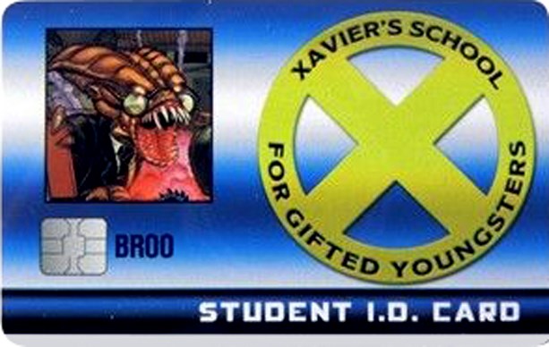 Broo Student ID Card - X-Men Xavier's School - Heroclix