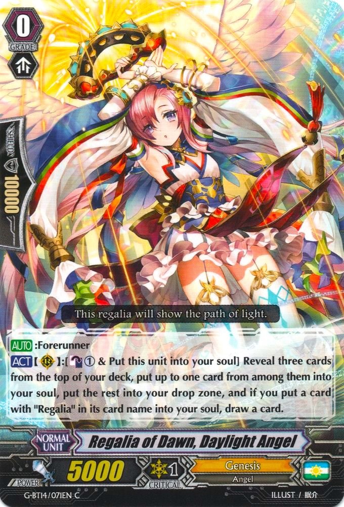 Regalia of Dawn, Daylight Angel - Divine Dragon Apocrypha - Cardfight ...