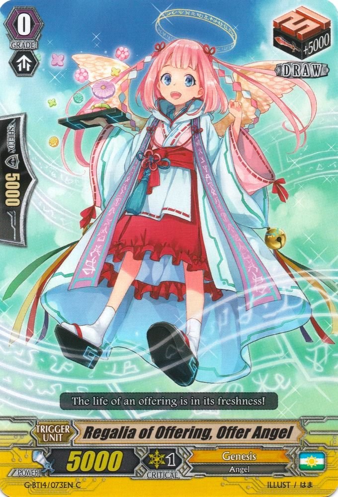 Regalia of Offering, Offer Angel - Divine Dragon Apocrypha - Cardfight ...