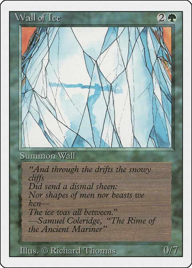 Wall of Ice - Revised Edition - Magic: The Gathering