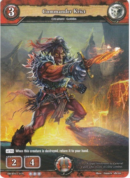 Commander Krict - Gears of Apocalypse - Dragoborne