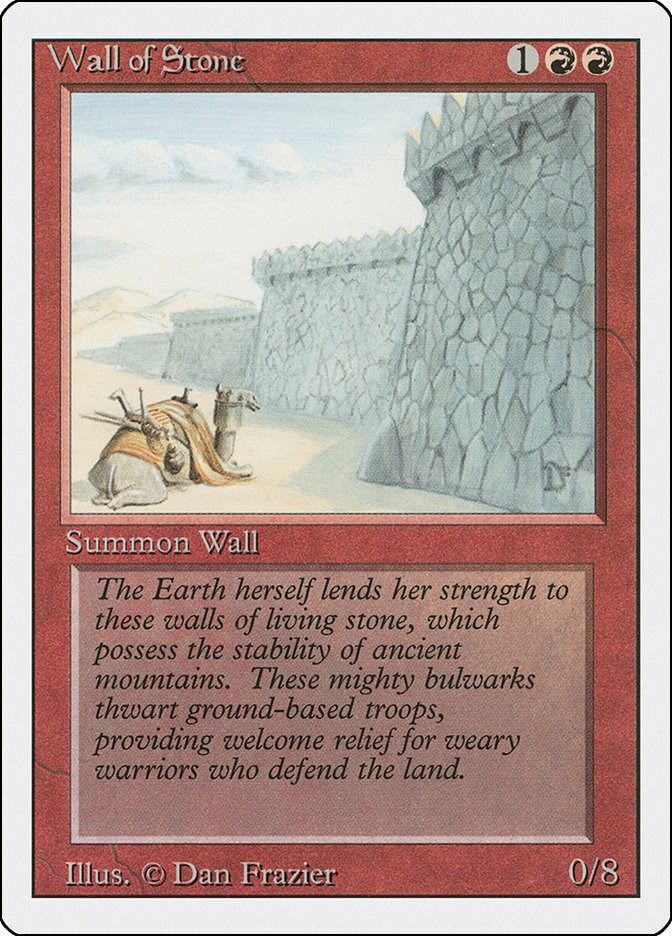 Wall of Stone - Revised Edition - Magic: The Gathering