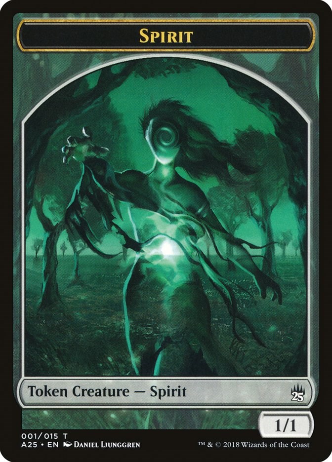 Spirit Token (001) - Masters 25 - Magic: The Gathering