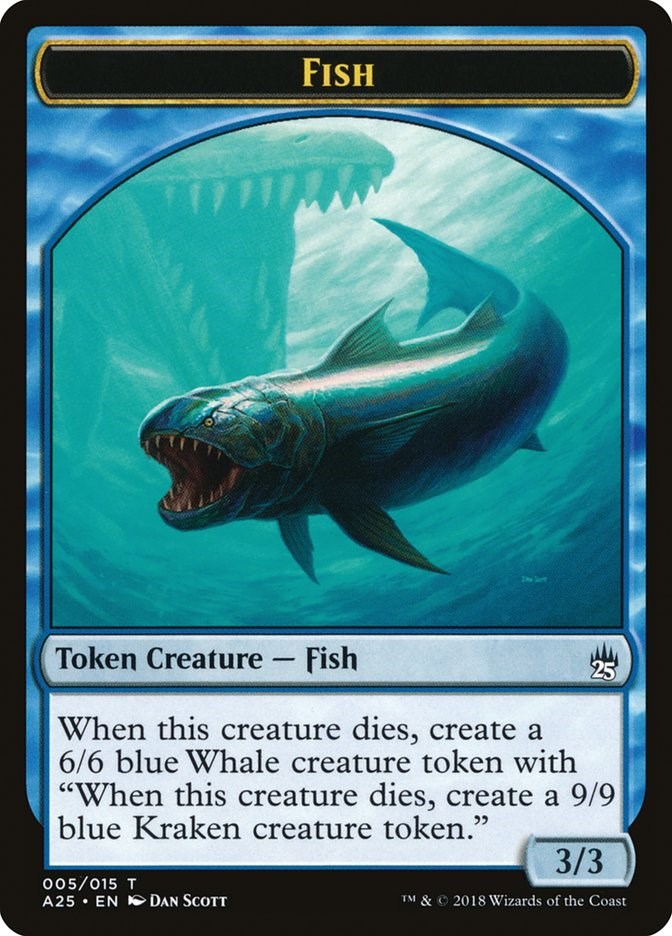 Fish Token (005) - Masters 25 - Magic: The Gathering