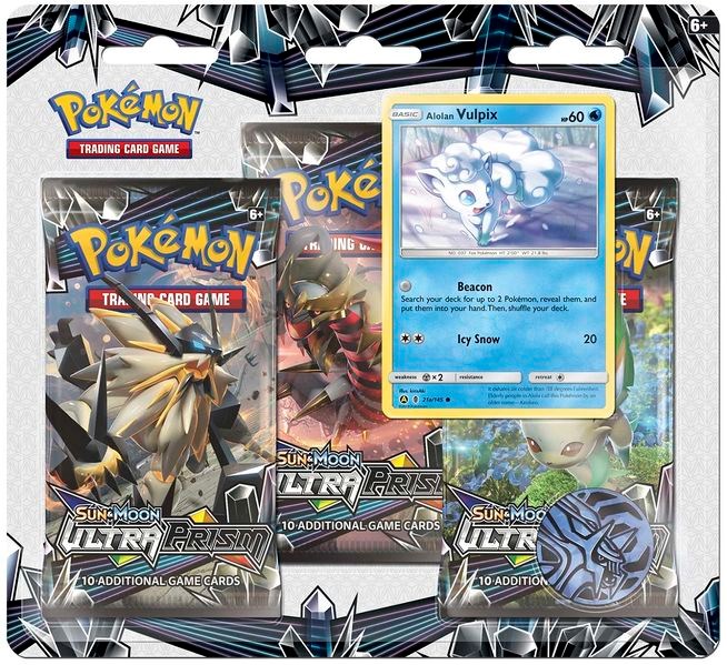 Ultra Prism 3 Pack Blister [Alolan Vulpix] - SM - Ultra Prism - Pokemon