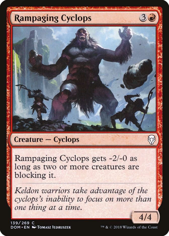 Rampaging Cyclops - Dominaria - Magic: The Gathering