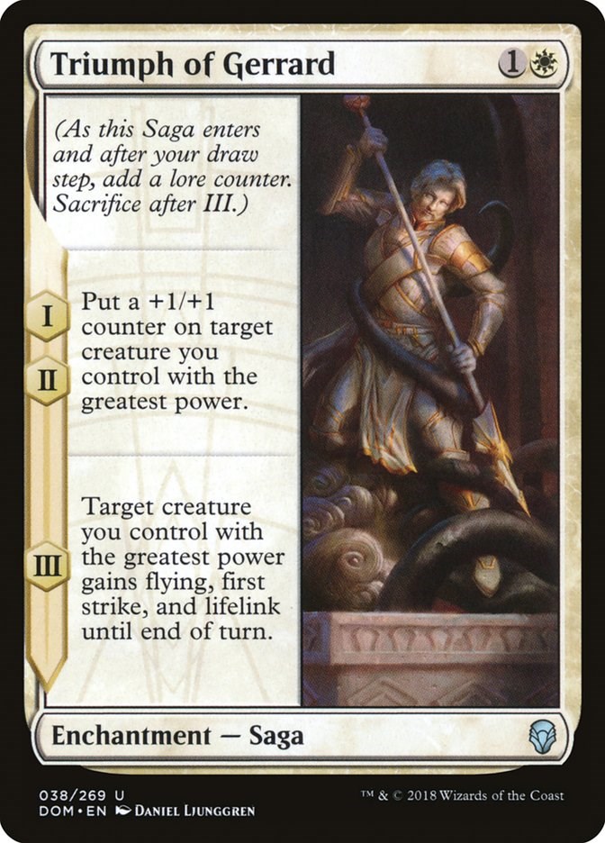 Triumph of Gerrard - Dominaria - Magic: The Gathering