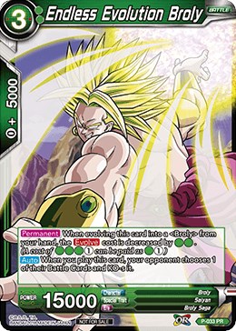 Endless Evolution Broly - Promotion Cards - Dragon Ball Super: Masters