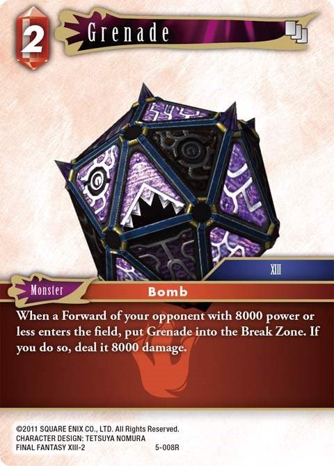 Grenade - Opus V - Final Fantasy TCG