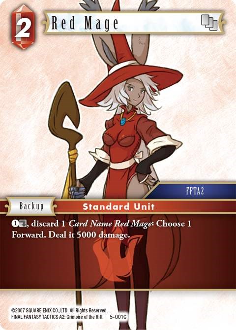 Red Mage (Fire) - Opus V - Final Fantasy TCG