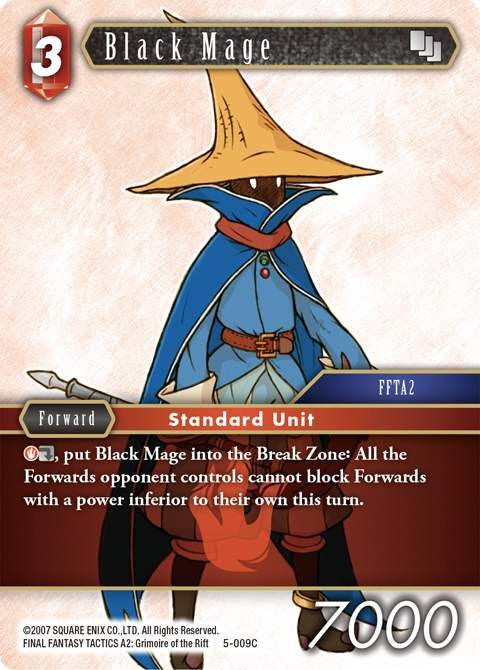 Black Mage - Opus V - Final Fantasy TCG