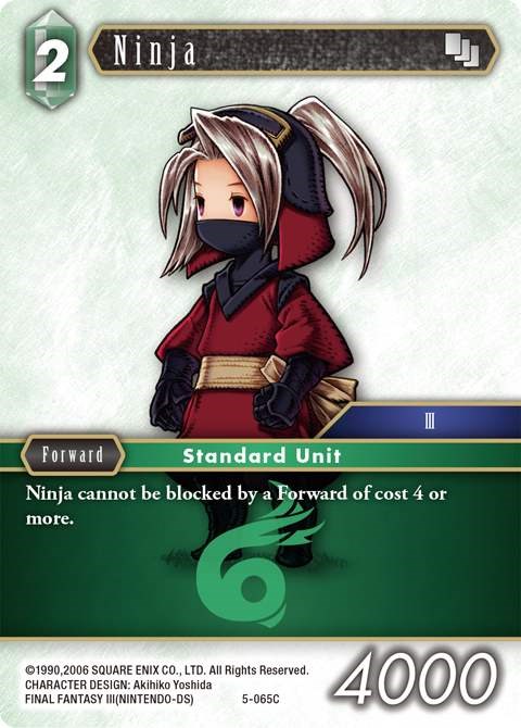 Ninja (Luneth) - Opus V - Final Fantasy TCG