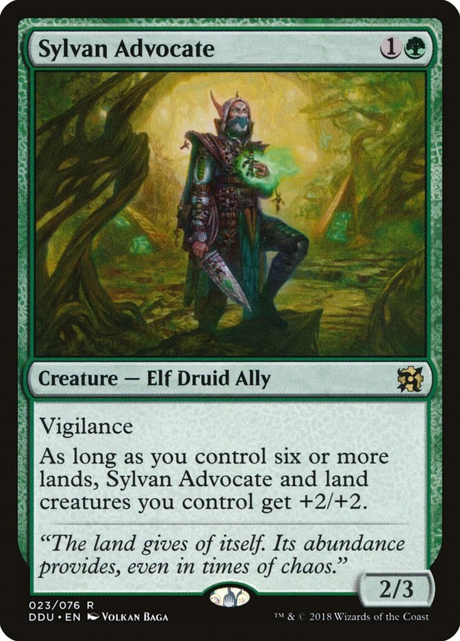 Sylvan Advocate - Duel Decks: Elves vs. Inventors - Magic: The Gathering