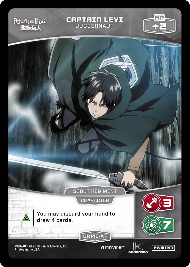 Captain Levi - Juggernaut - Attack on Titan - MetaX TCG