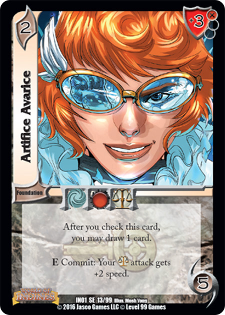 Artifice Avarice - World of Indines - UniVersus